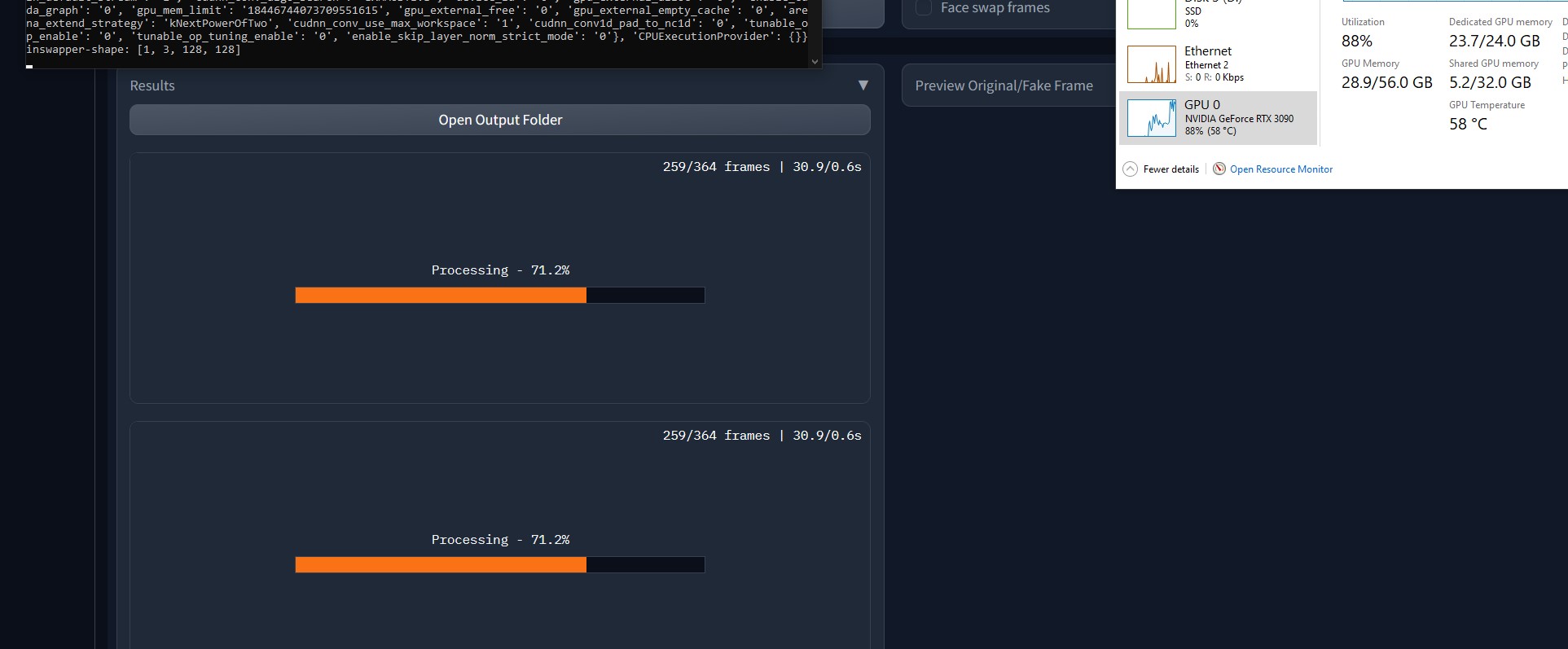 Huge VRAM usage with the new GFPGAN onnx threading method Edit: and the quality is bad compared ...