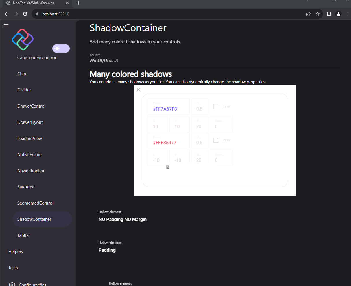 [ShadowContainer][Wasm] Shadow Builder - Delay visible when adding/removing shadows or switching ...