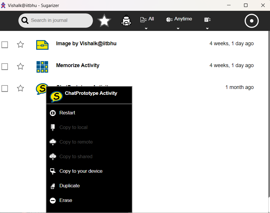 Activity Description opening downwards in Journal · Issue #1407 · llaske/sugarizer · GitHub