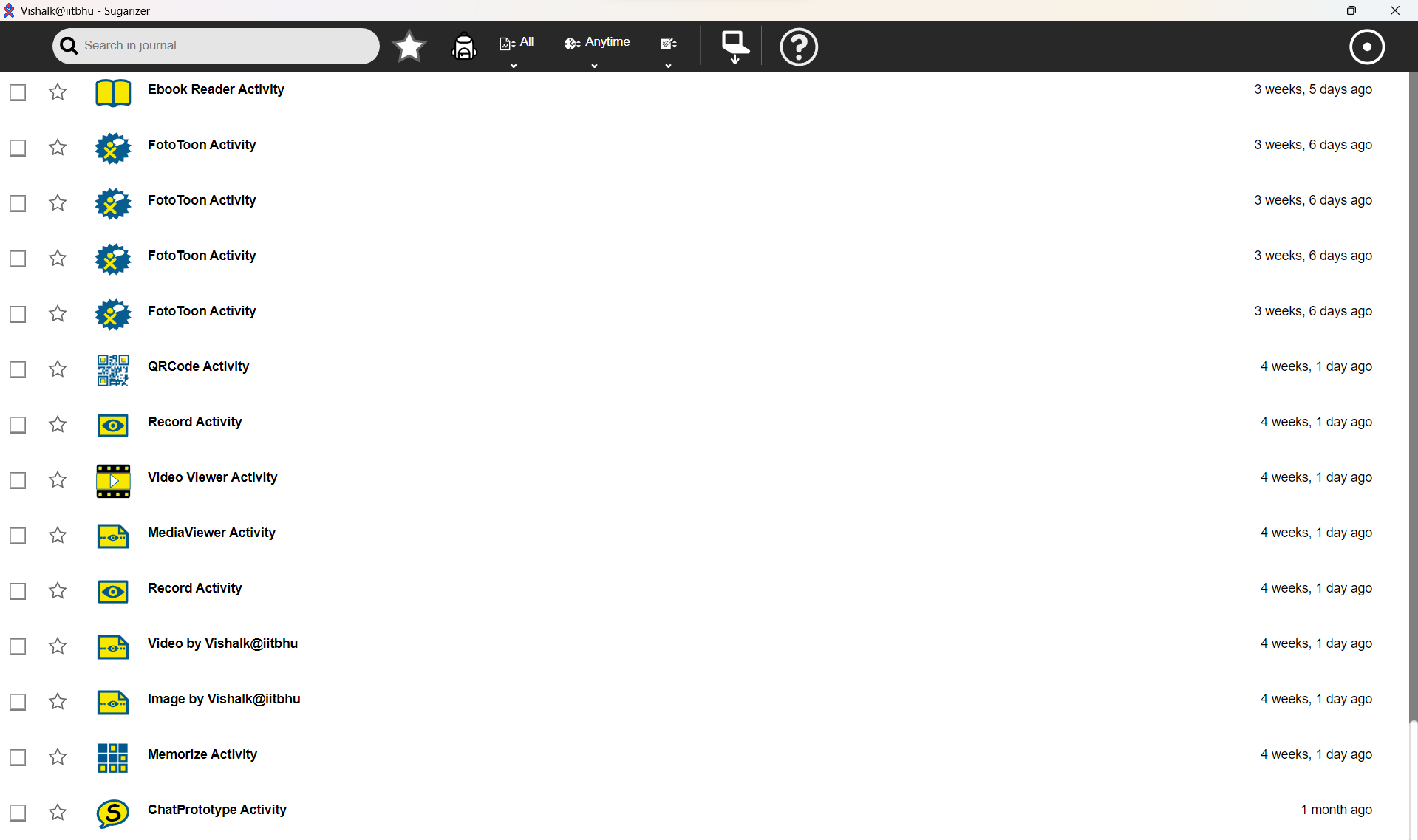 Activity Description Opening Downwards In Journal · Issue 1407 · Llaske Sugarizer · Github
