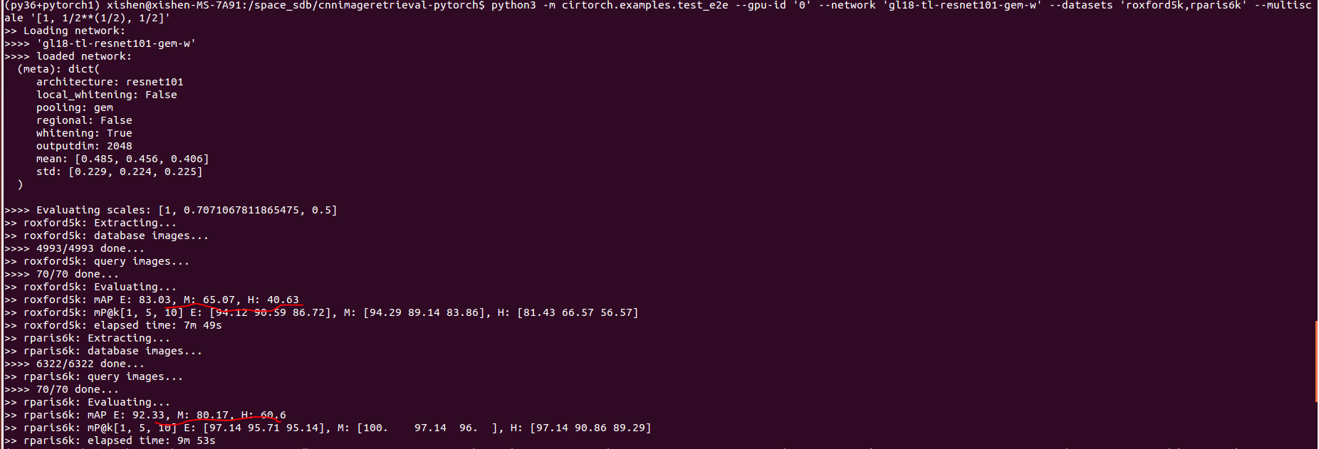 Pretrained weight used in "Attention-Based Query Expansion Learning ...