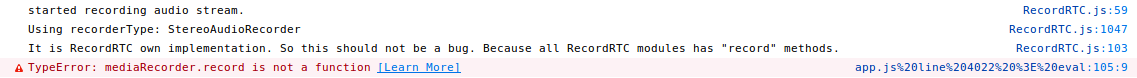 TypeError: mediaRecorder.record is not a function · Issue #109 · muaz ...