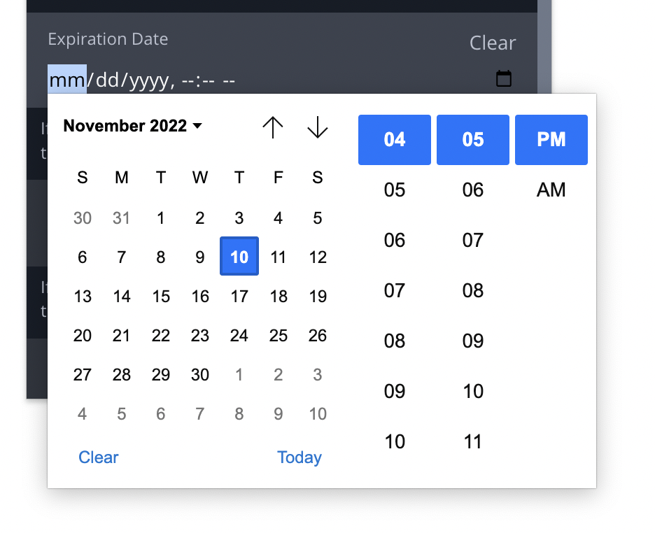 SG-428 - Browser Extension - Send - Expiration / Deletion date calendar icon +… by JaredSnider ...