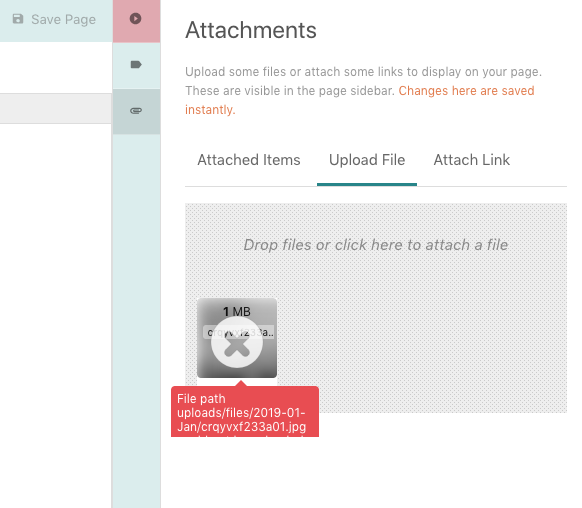 Unable to upload an attachment to a page · Issue #1219 · BookStackApp/BookStack · GitHub
