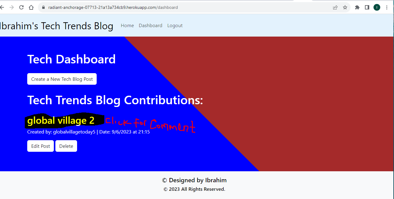 GitHub - IbrahimAllison/tech-blog-model-view-controller