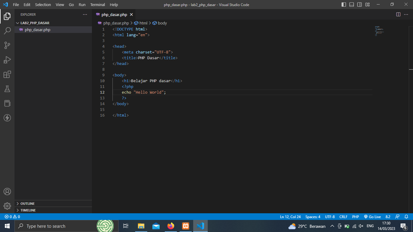 GitHub - ristof5/Lab2Web: Melaksanakan tugas praktikum pelajaran pemograman web 2