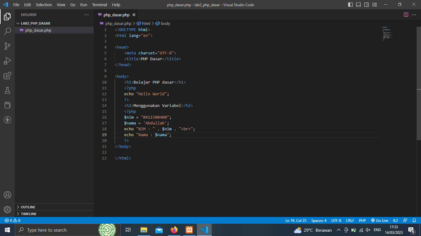 GitHub - ristof5/Lab2Web: Melaksanakan tugas praktikum pelajaran pemograman web 2