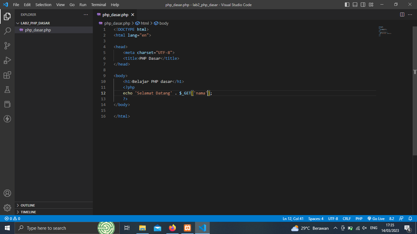 GitHub - ristof5/Lab2Web: Melaksanakan tugas praktikum pelajaran pemograman web 2