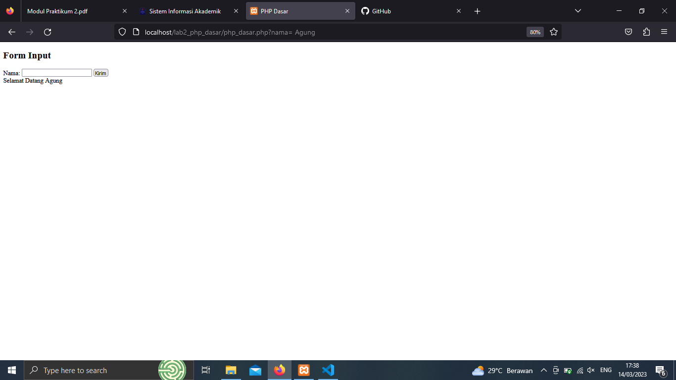 GitHub - ristof5/Lab2Web: Melaksanakan tugas praktikum pelajaran pemograman web 2
