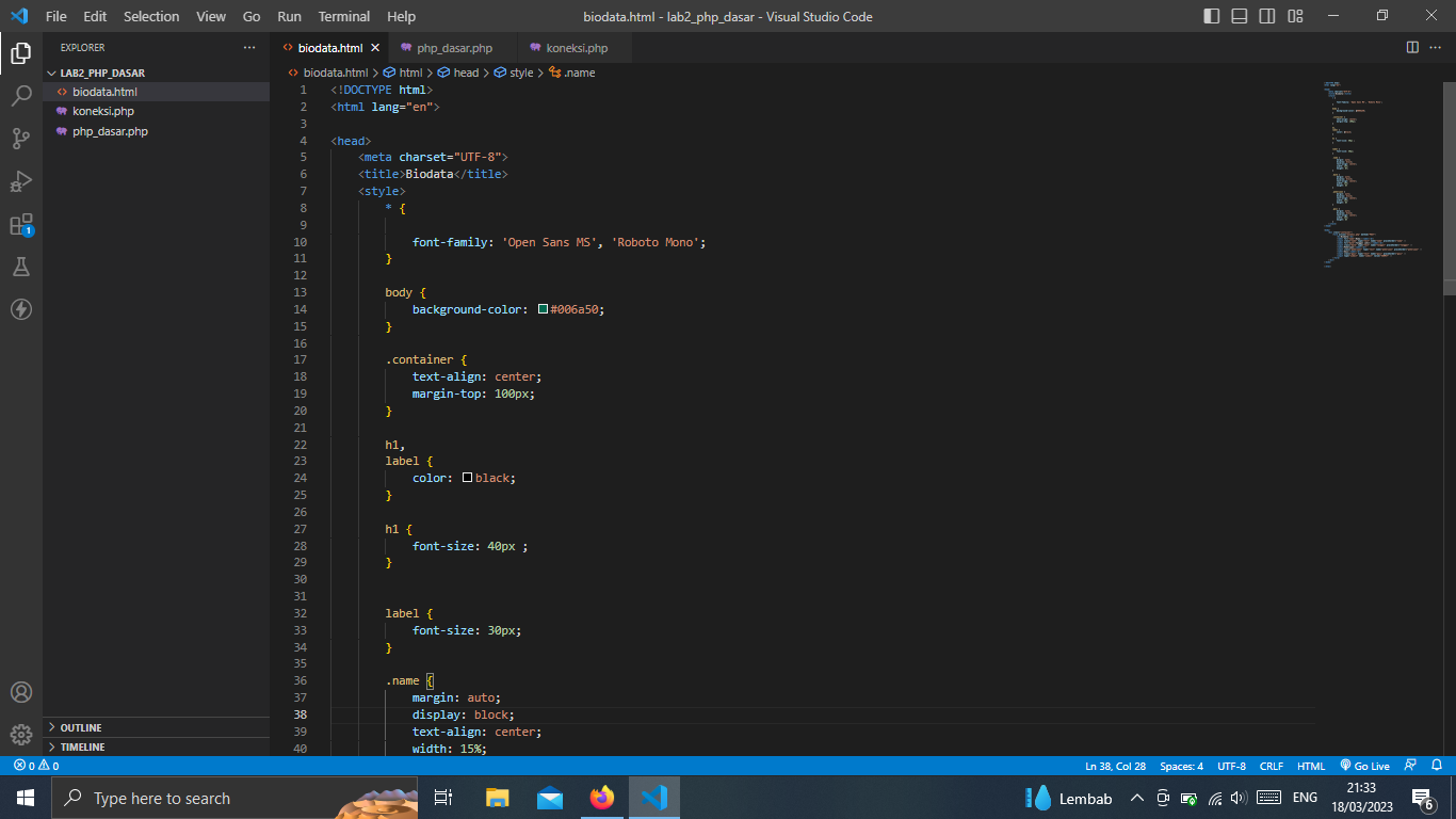 GitHub - ristof5/Lab2Web: Melaksanakan tugas praktikum pelajaran pemograman web 2