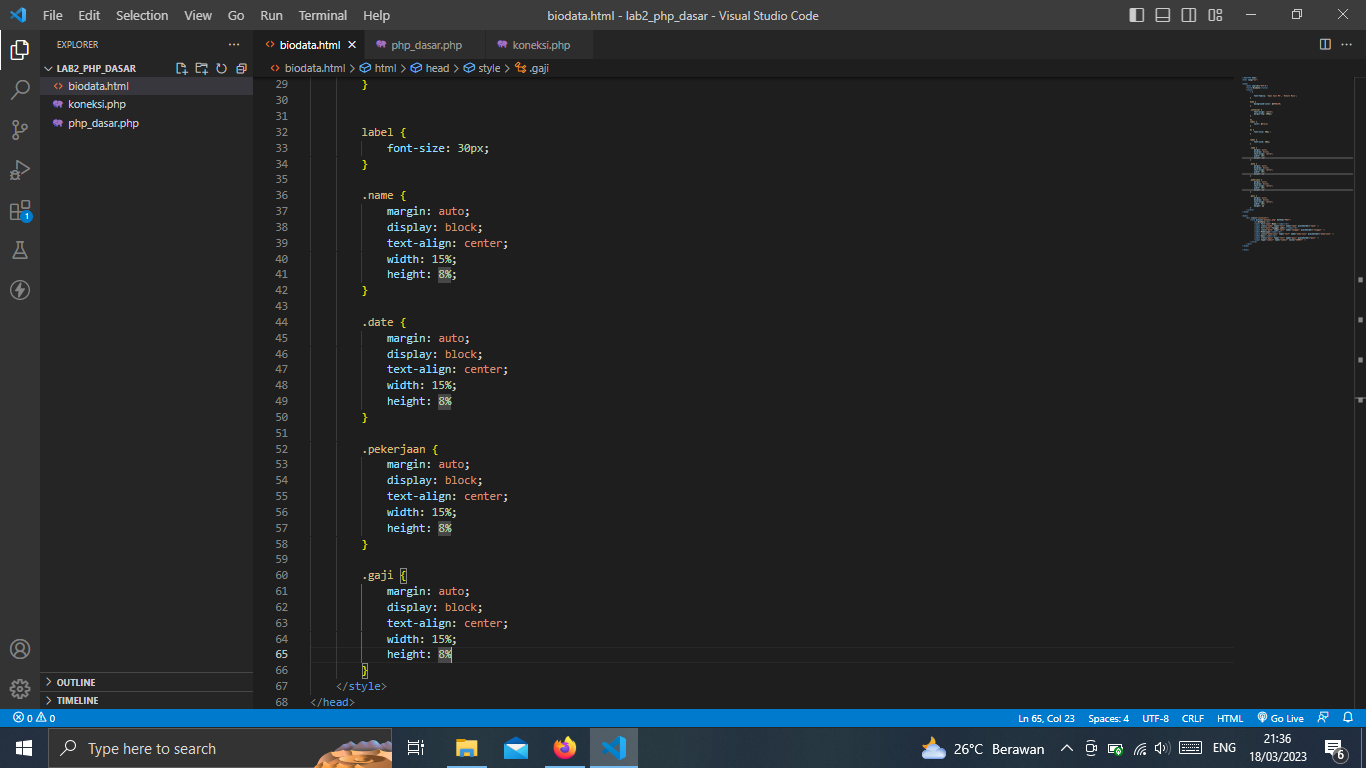 GitHub - ristof5/Lab2Web: Melaksanakan tugas praktikum pelajaran pemograman web 2