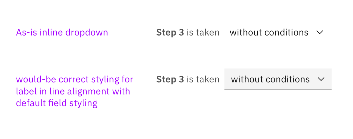 Inline dropdown does not change color when light prop is set to true · Issue #6979 · carbon ...