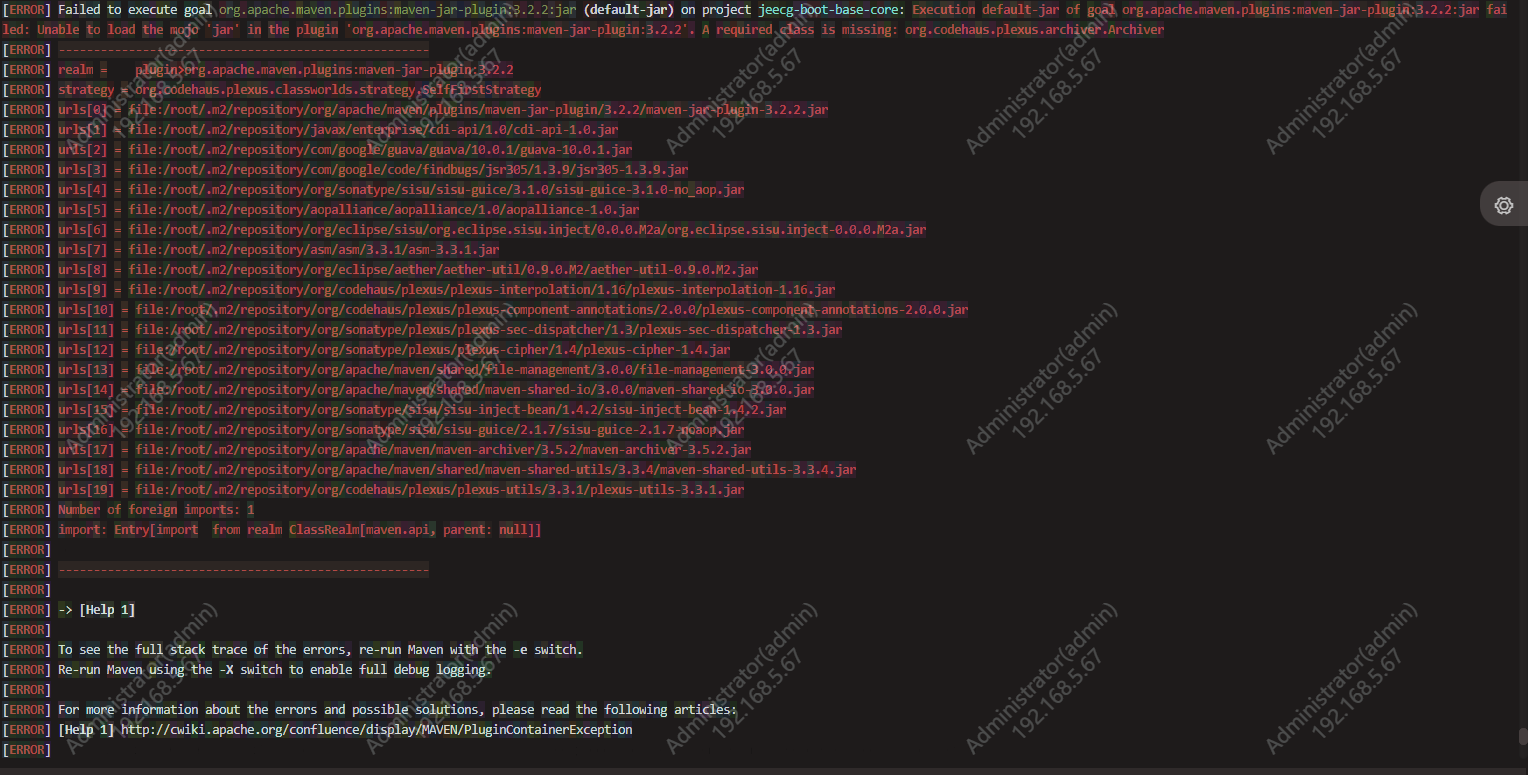 Mvn打包报错 · Issue 4686 · Jeecgbootjeecgboot · Github 