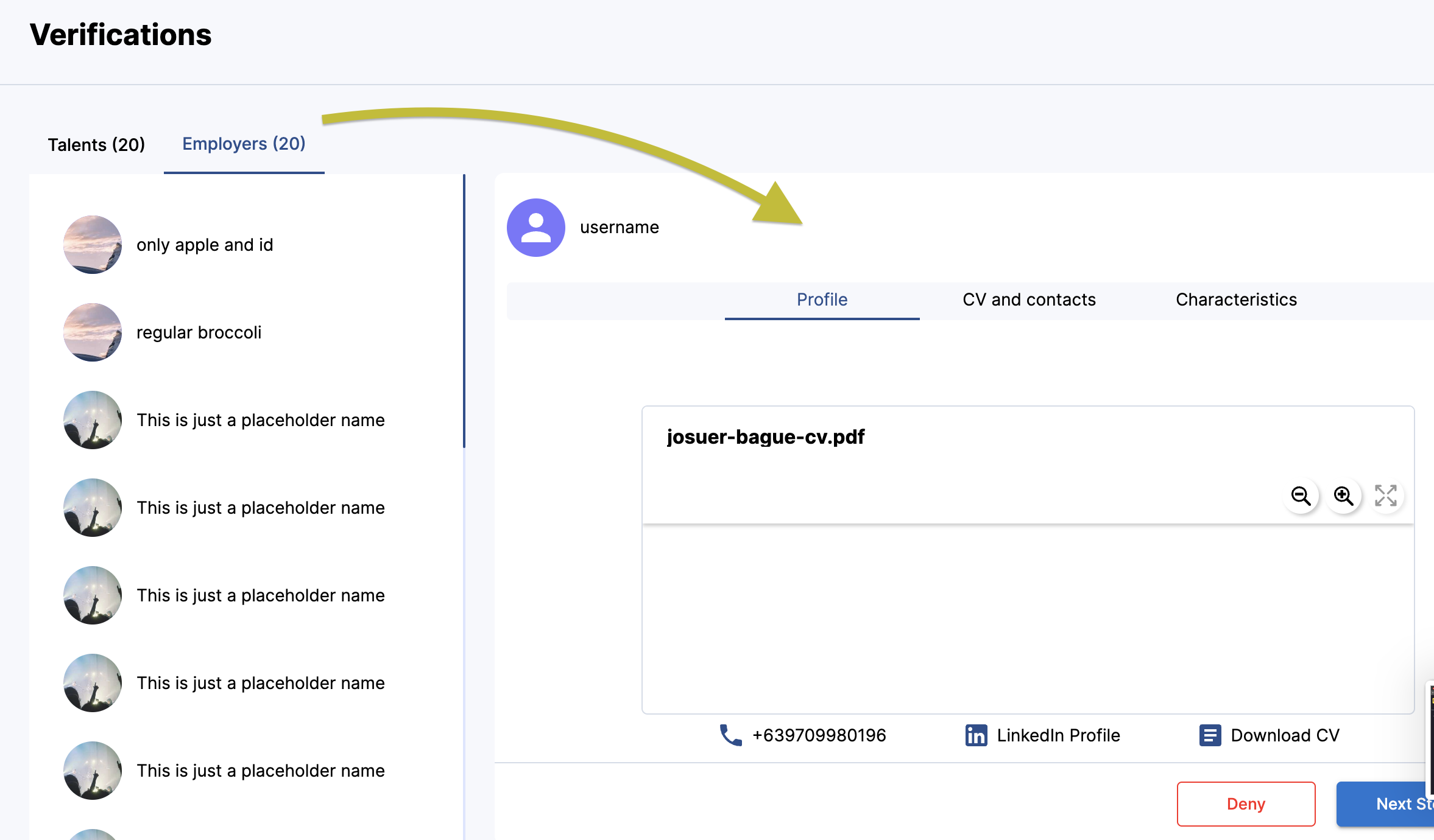 Create component for Employer in admin user verification · Issue #701 · BinaryStudioAcademy/bsa ...