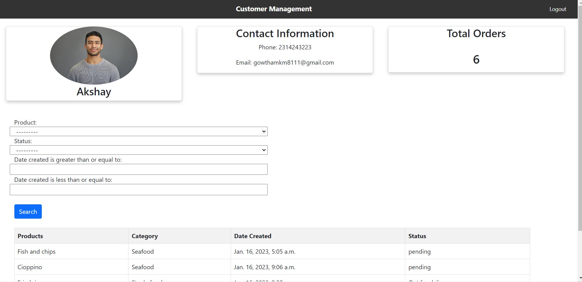 GitHub - Gowthamk007m/Customer-Management-Project