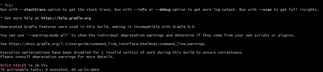 Failed To Compile Apk React Native 0 67 5 Gradle 8 0 · Issue 35737 · Facebook React Native · Github
