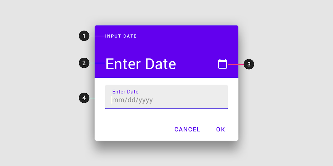  Material Date Picker When Using INPUT MODE TEXT The Date Shows As m