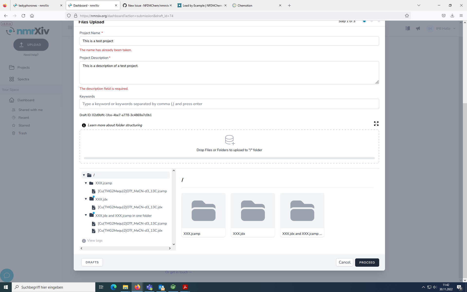 jcamp file not recognized but jdx file is recognized · Issue #645 · NFDI4Chem/nmrxiv · GitHub