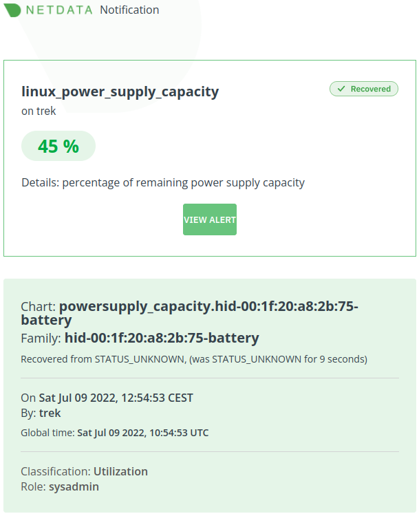 [Bug]: Alert notifications UNKNOWN → CLEAR · Issue #514 · netdata/netdata-cloud · GitHub