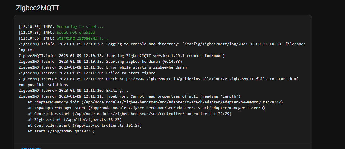 Several different errors about "502 Bad Gateway" · Issue #16047 · Koenkk/zigbee2mqtt · GitHub