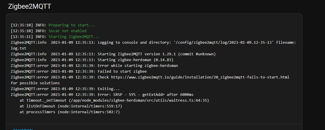 Several different errors about "502 Bad Gateway" · Issue #16047 · Koenkk/zigbee2mqtt · GitHub