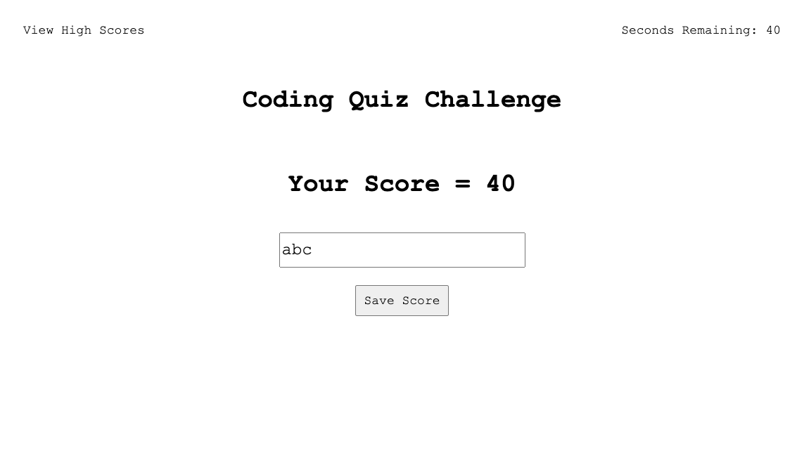GitHub - heyitsthatgirl/Coding-Quiz: A quiz on JavaScript made with ...