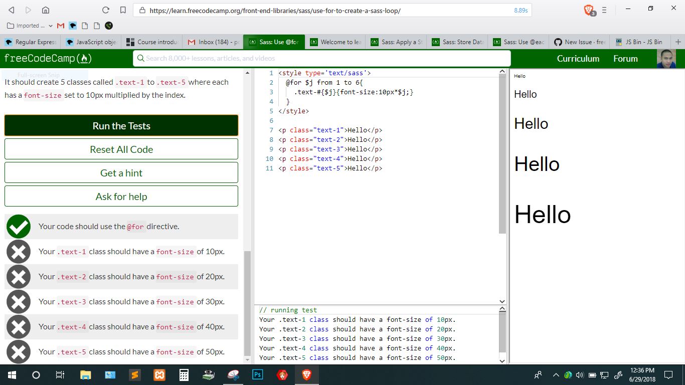 Introduction to Sass Challenges is full of bugs? · Issue #17756 ...