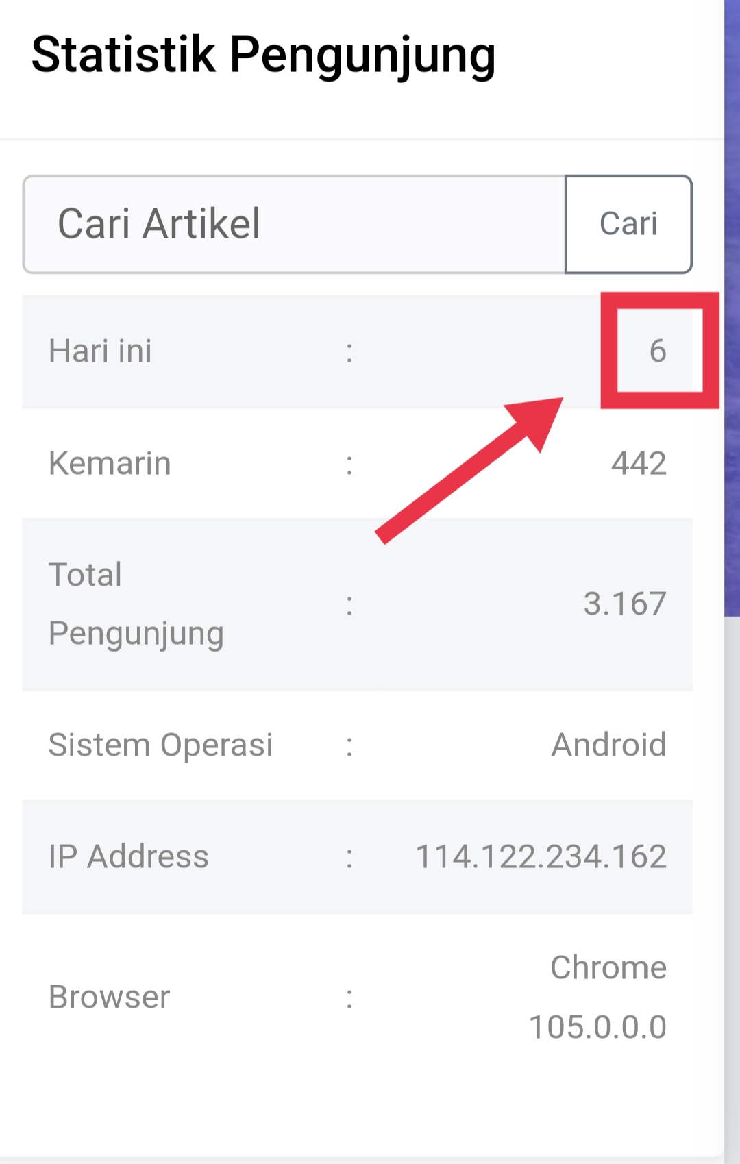 Statistik Pengujung Hari Ini selalu GENAP · Issue #5967 · OpenSID/OpenSID · GitHub