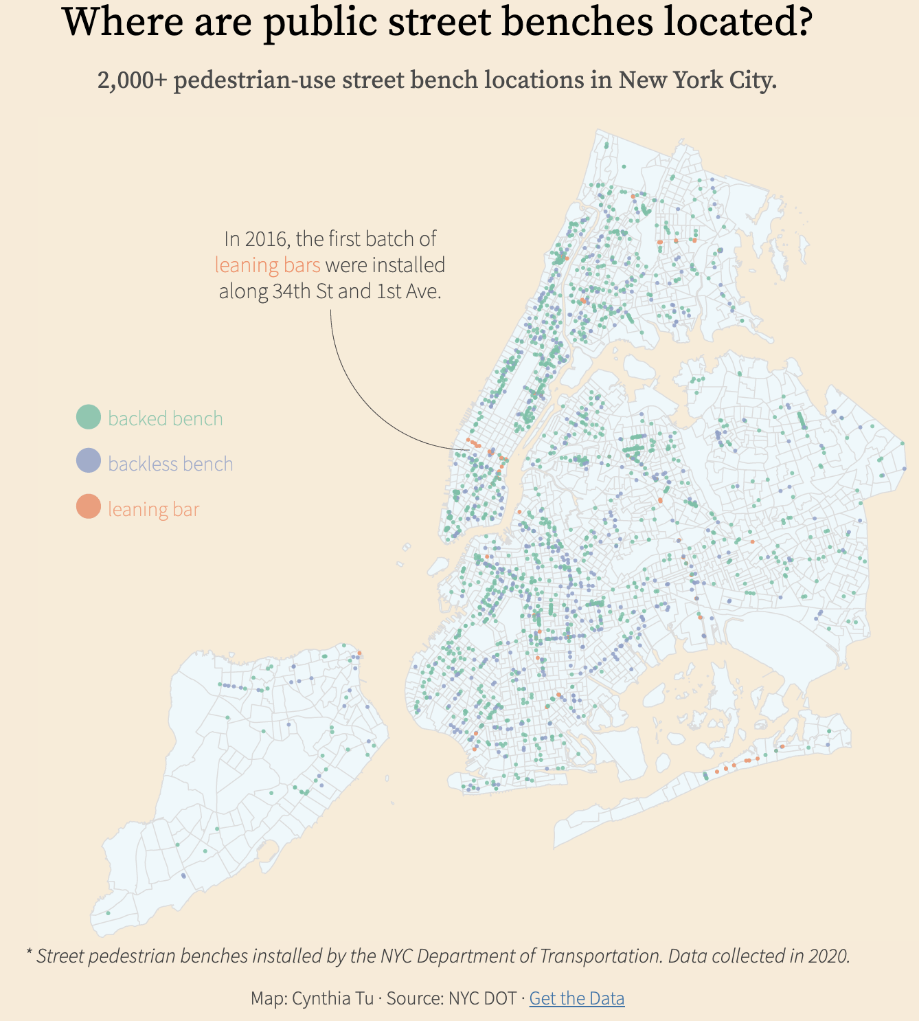 GitHub - CynthiaTuData/nyc-benches: mapping nyc's public benches