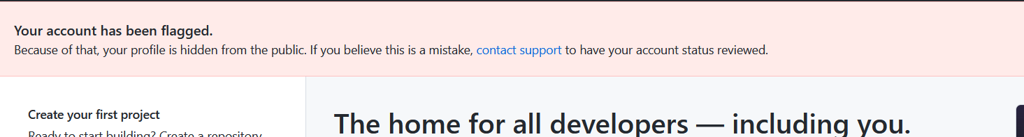 my account is flagged · community · Discussion #35707 · GitHub