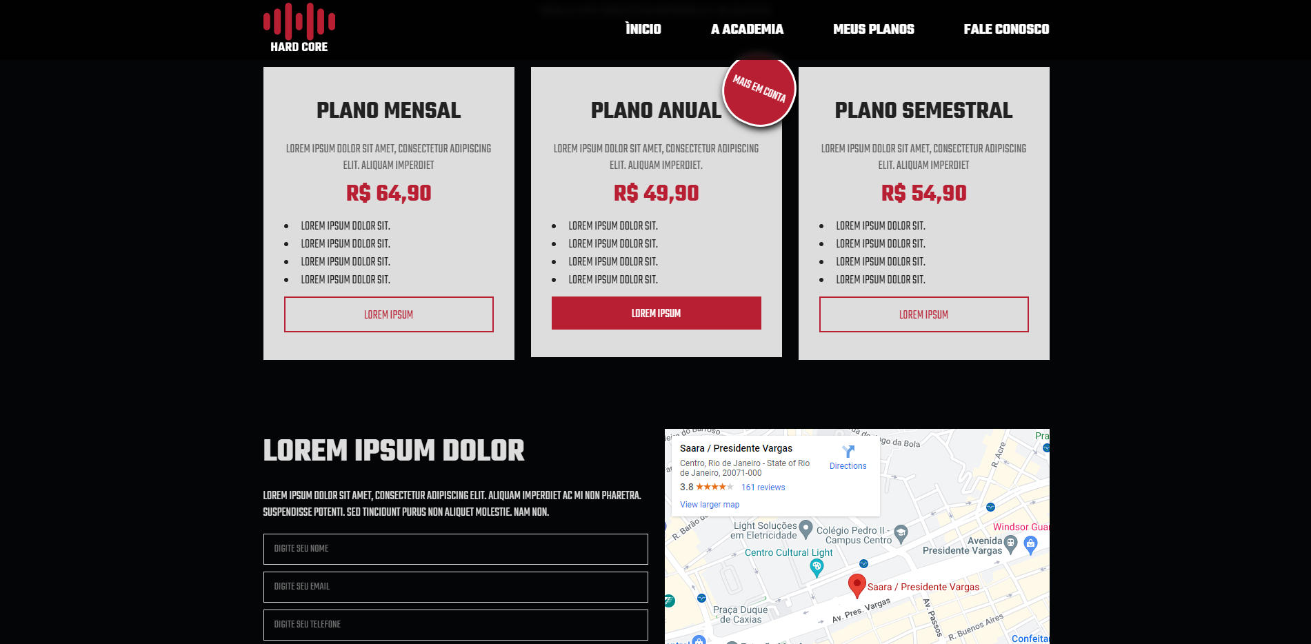 GitHub - pedrogoulart8/Academia-Hardcore: Site de academia criada com JavaScript, Bootstrap ...