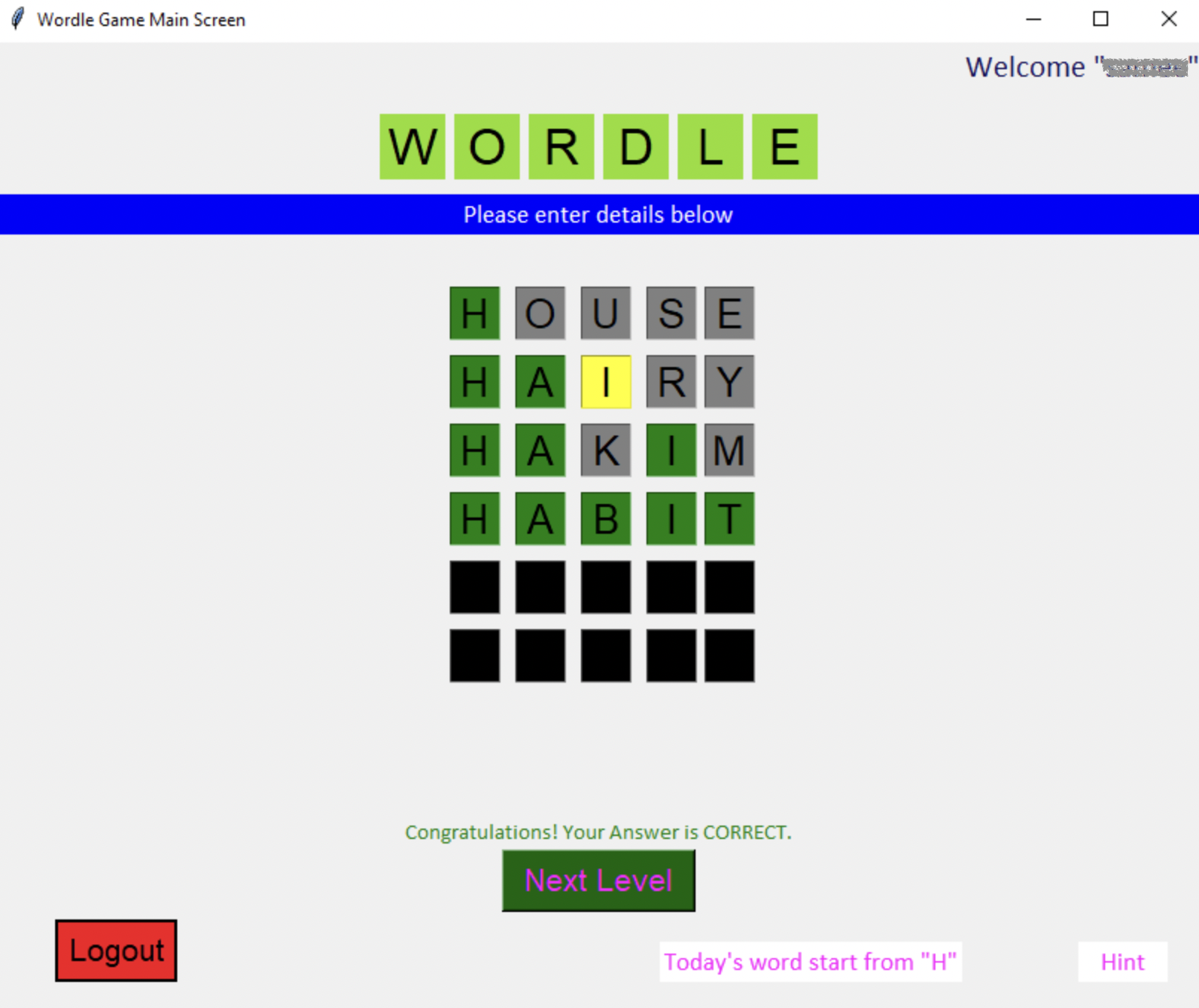 GitHub - sagu2602/Wordle-Game: Wordle game