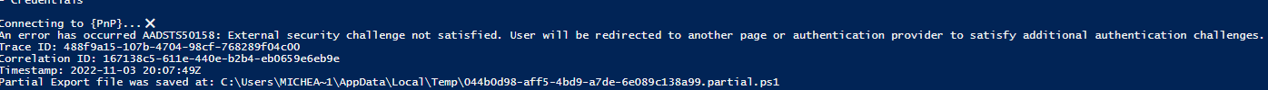 Export-M365DSCConfiguration - Issue with SharePoint & Exchange · Issue #2486 · microsoft ...
