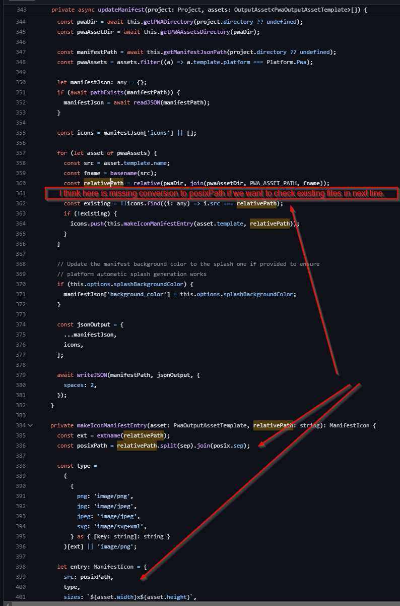 Bug - PWA Manifest existing files check failing · Issue #520 · ionic-team/capacitor-assets · GitHub