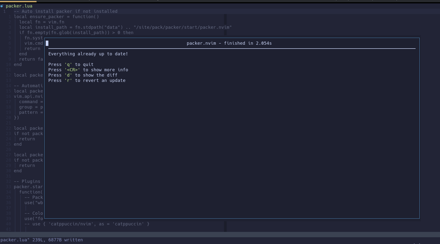 更新到最新版本后，dashboard不能隐藏bufferline的显示 · Issue #249 · nvimdev/dashboard-nvim · GitHub