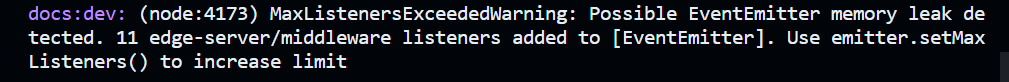 Possible EventEmitter memory leak detected WARNING · Issue #16636 · supabase/supabase · GitHub