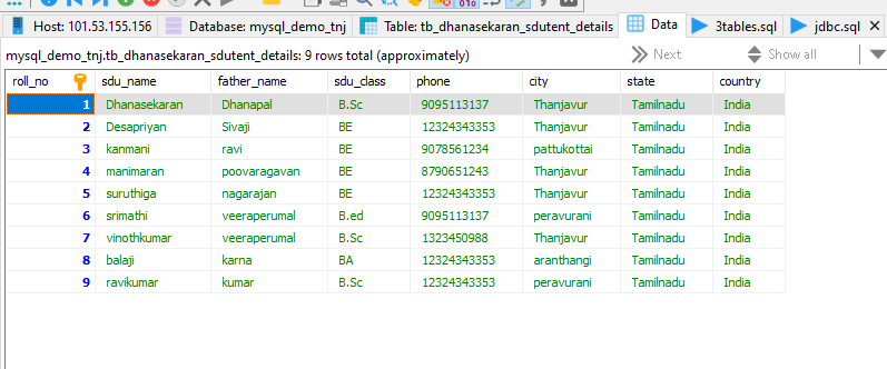GitHub - Dhanasekaran-D/SdutentDetailsJDBC