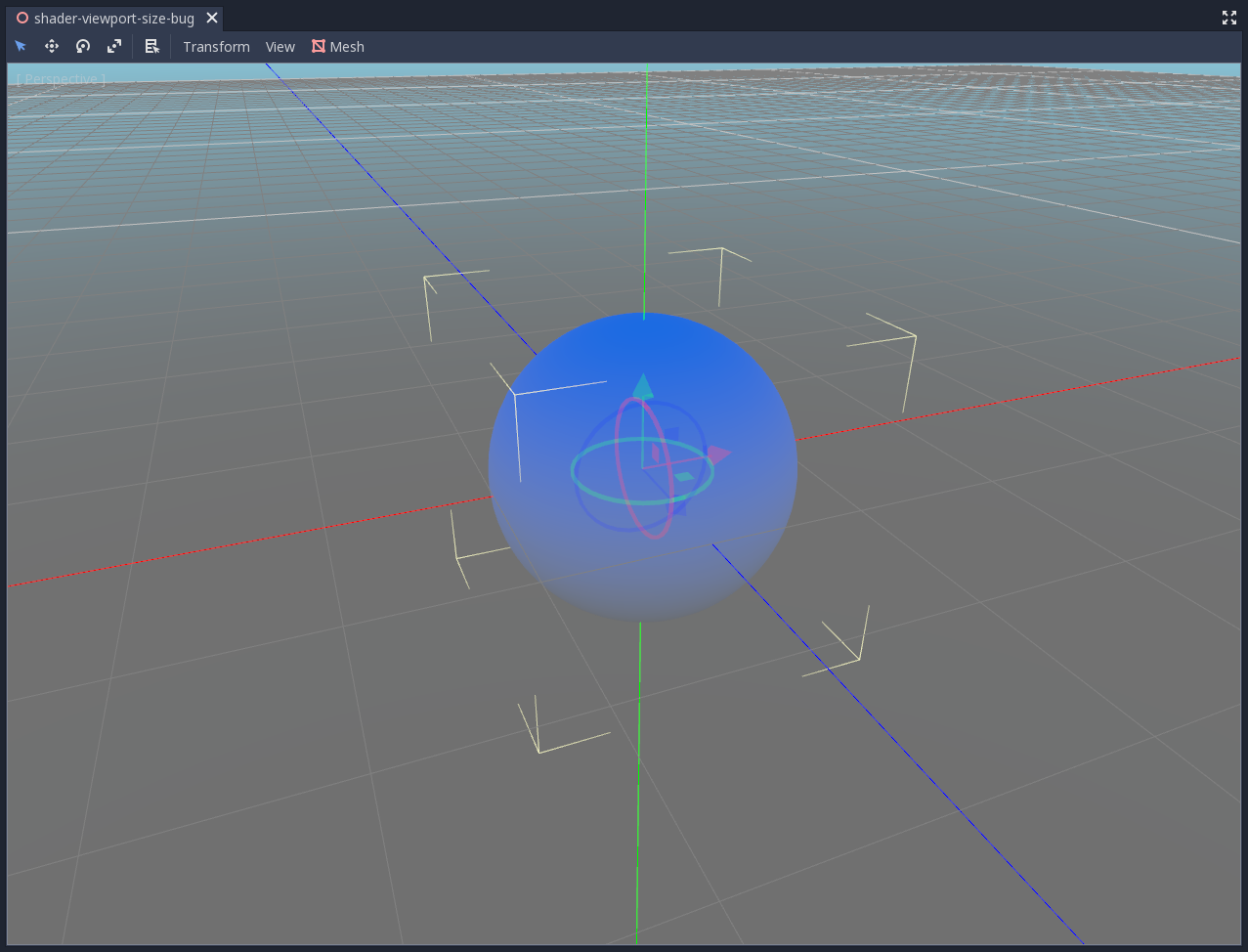 ShaderMaterial VIEWPORT_SIZE causes rendering glitch · Issue #11710 · godotengine/godot · GitHub