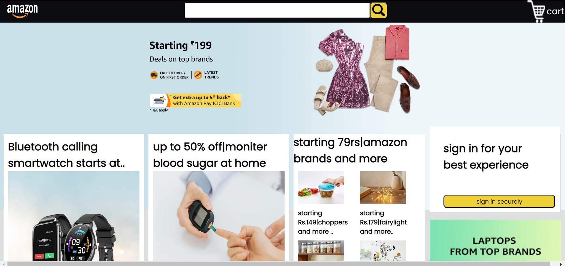 GitHub - singh10soumya/amazon_clone: amazon-clone made using HTML and CSS