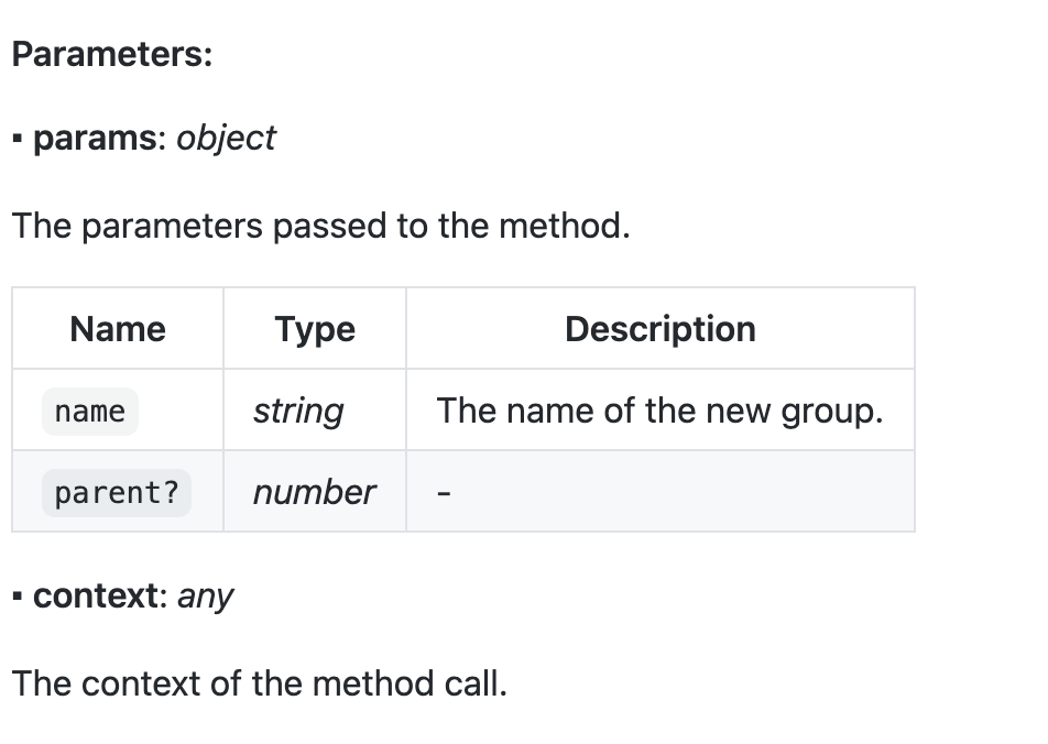Nested parameters · Issue #191 · typedoc2md/typedoc-plugin-markdown ...