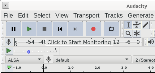 Windows and Linux: Transport toolbar has black dots at the corners of ...