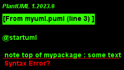 A note on a package defined before the package is defined causes a syntax error · Issue #1449 ...