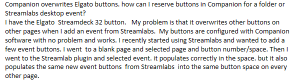 Companion Overwrites Buttons In Profile · Issue 2154 · Bitfocus Companion · Github