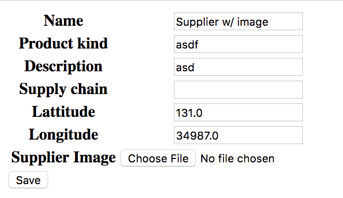 Capability for images of suppliers to be sent from admin front end and ...
