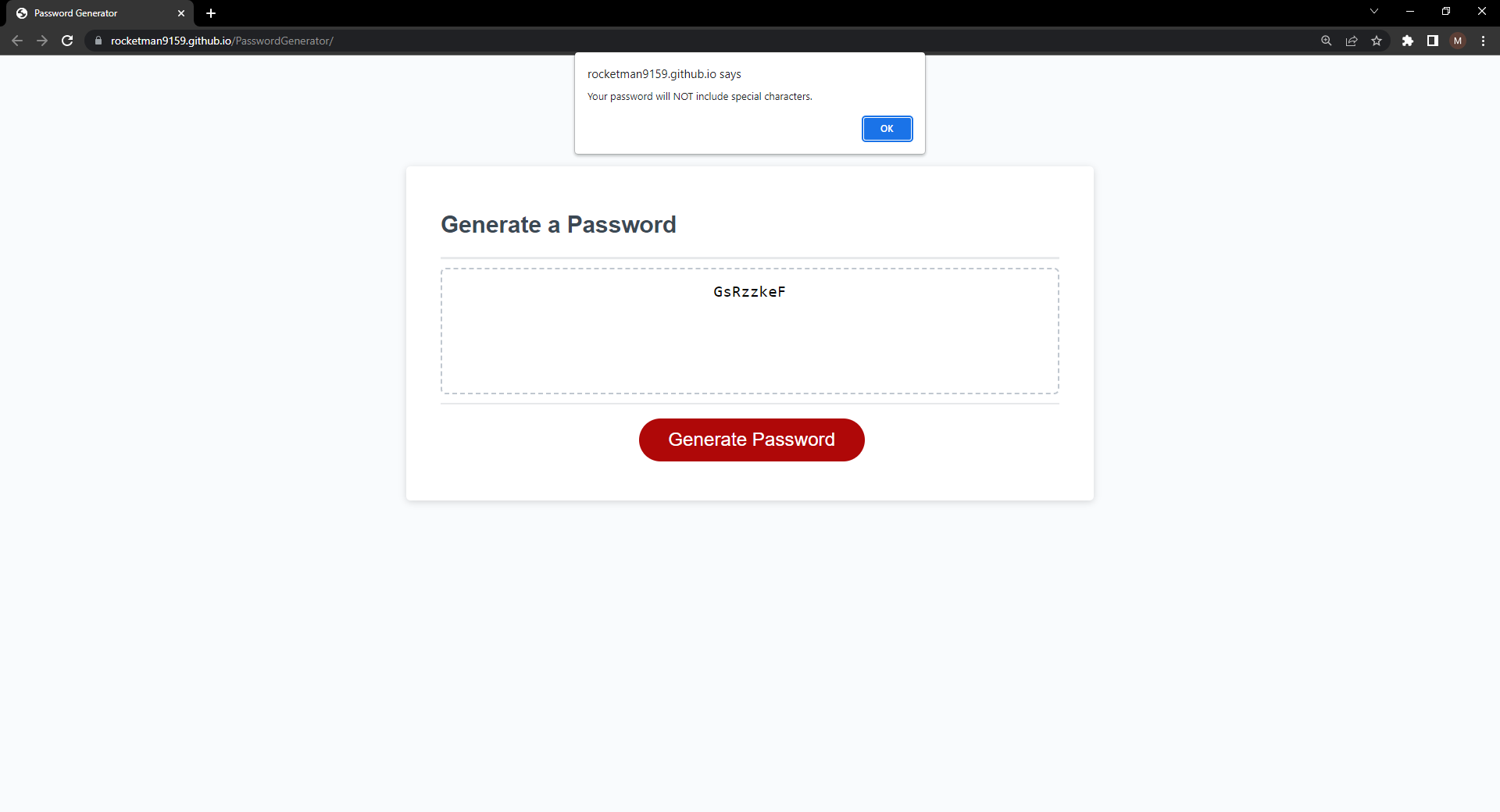 GitHub - rocketman9159/PasswordGenerator