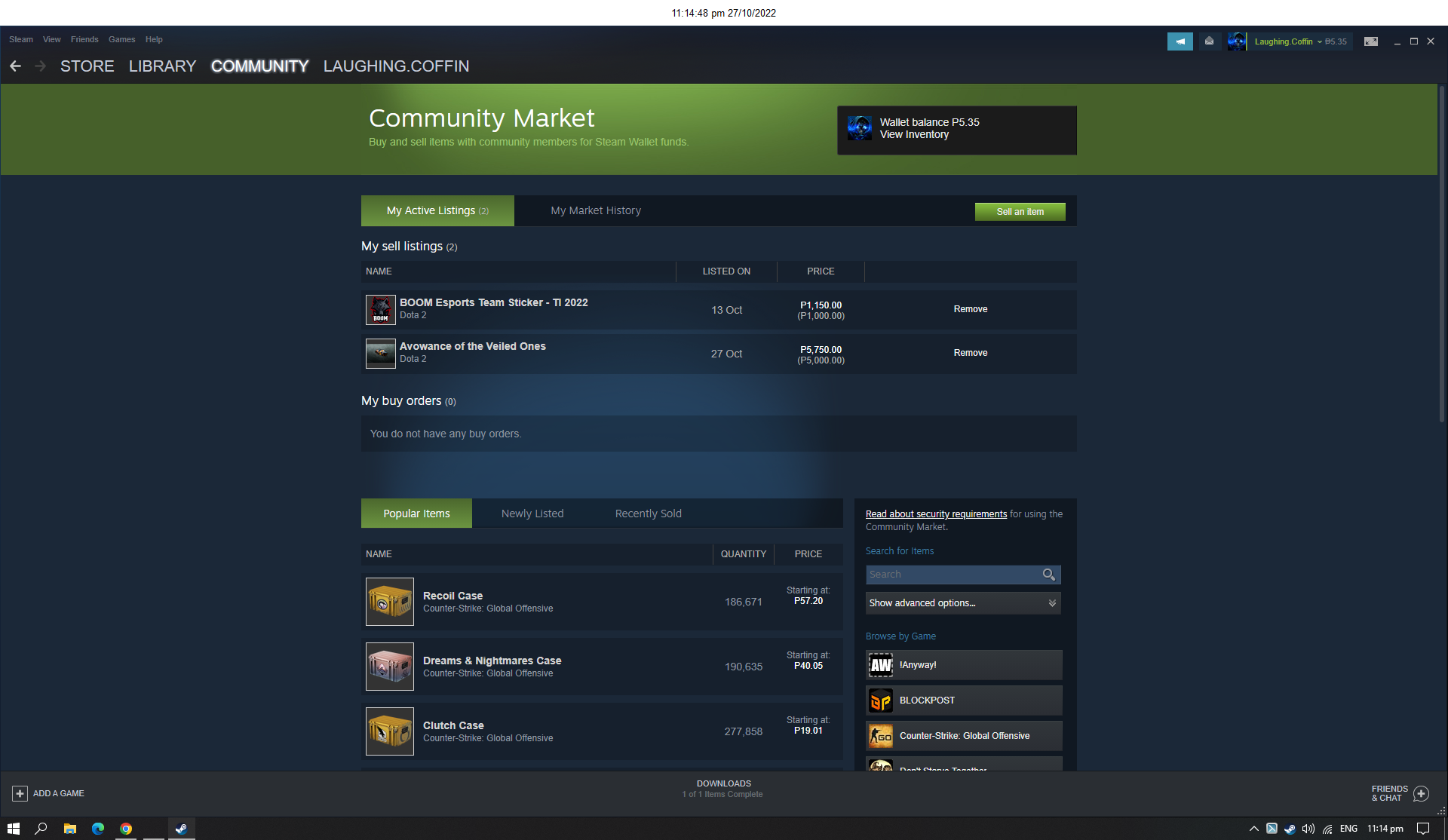 I didn't get back my ITEM(Arcana) after I remove it on market listed items. · Issue #4309 ...