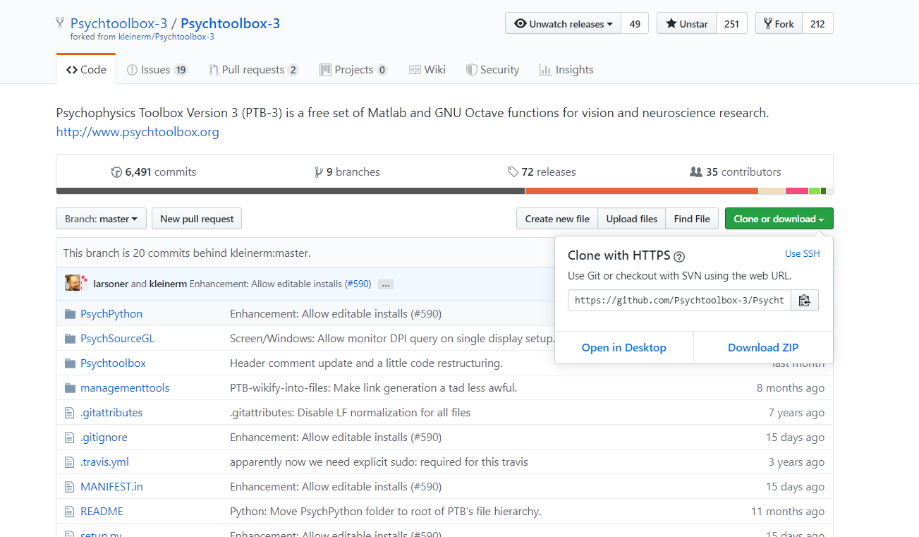 Error Message Downloading Psychtoolbox · Issue #593 · Psychtoolbox-3/Psychtoolbox-3 · GitHub
