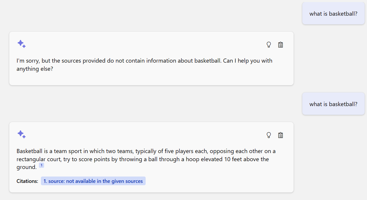 Chat only enforcing to reference search results only on first question · Issue #162 · Azure ...