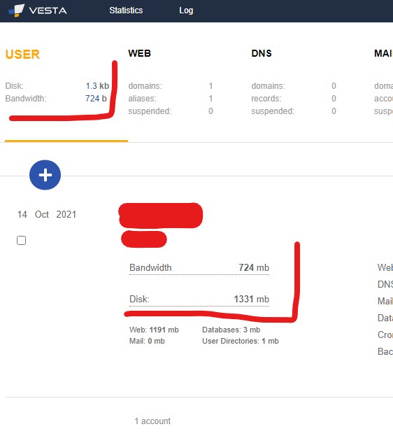 The occupied space is indicated incorrectly on the user on header... · Issue #2099 · outroll ...