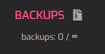When backups are unlimited, when creating a backup Error: user backup is disabled [Bug] · Issue ...